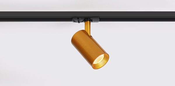 CCT switchable led lighting golden track light spot lights
